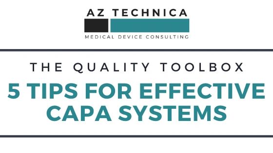 Infographic: Five Tips for Effective CAPAs